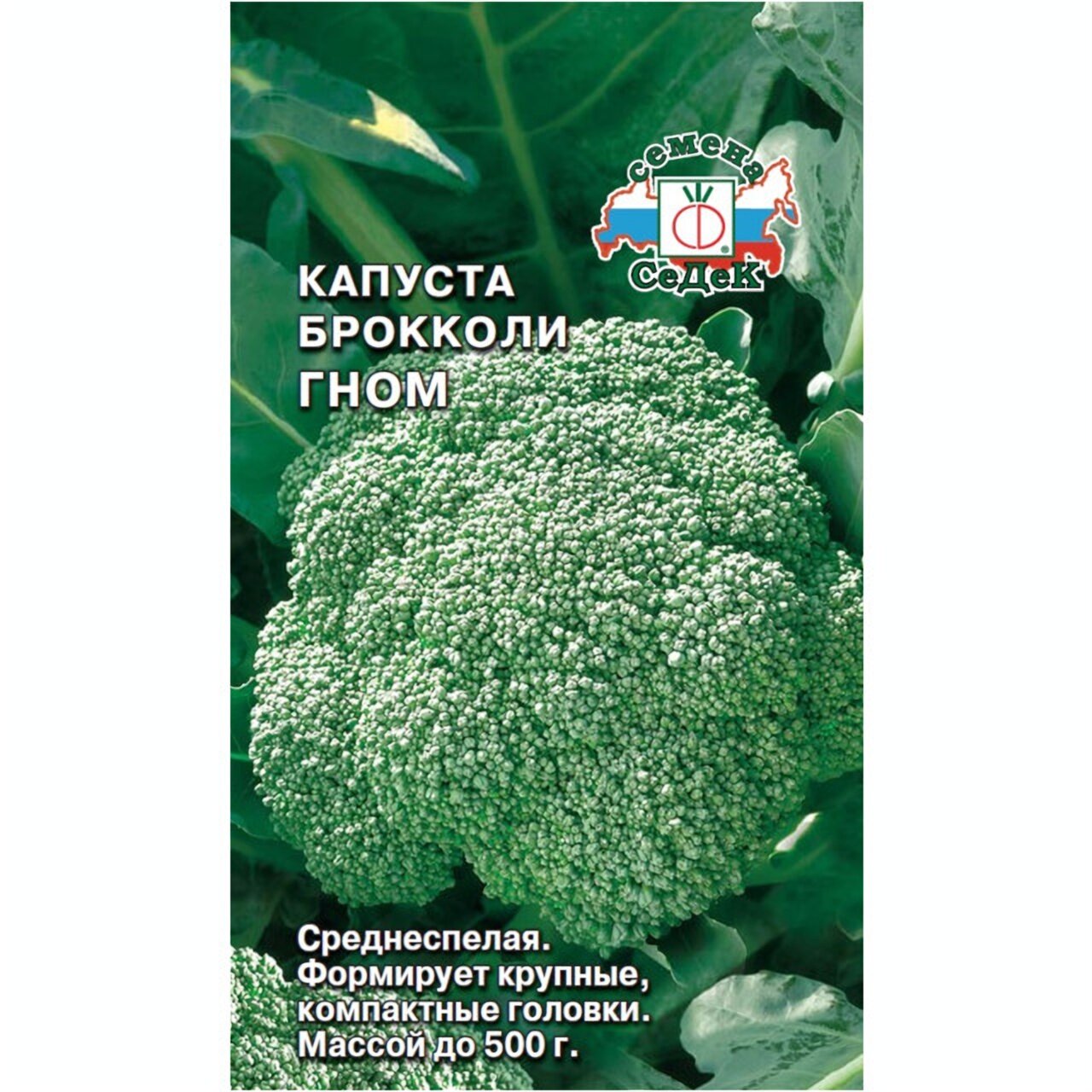 Семена капуста Гном брок седек 0,5г, для дачи, сада, огорода и на рассаду