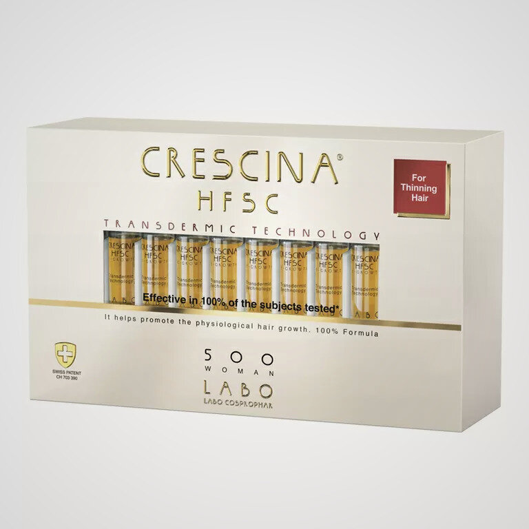 Лосьон для стимуляции роста волос для женщин 500 40 амп Crescina Re-Growth HFSC 100% Лосьон 40 АМП