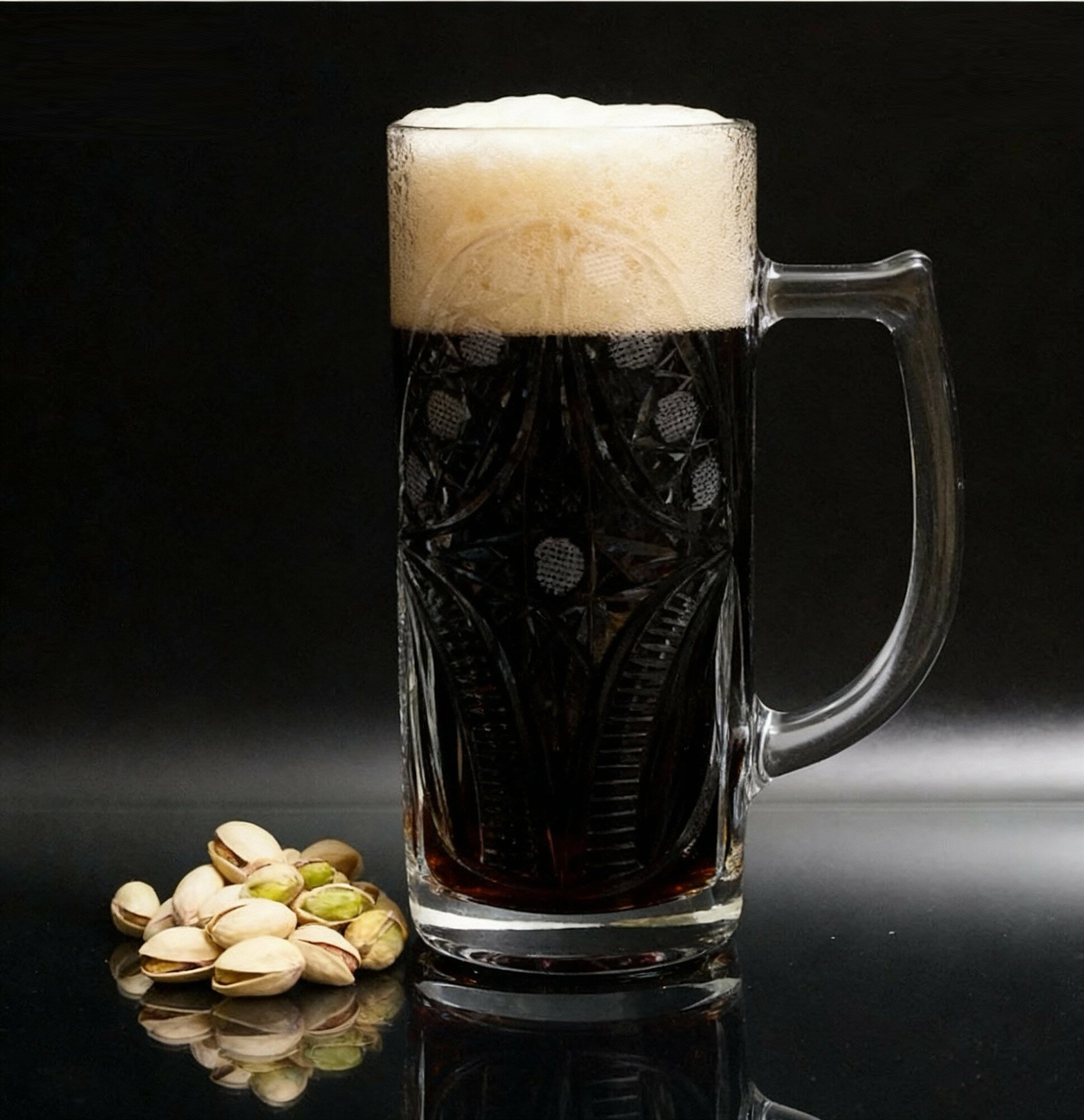 Пивная кружка хрустальная гусевской хрустальный завод