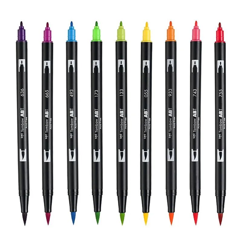 Tombow Dual Brush Pen Pastel 10 Colors Акварельные маркеры для граффити — фото 1