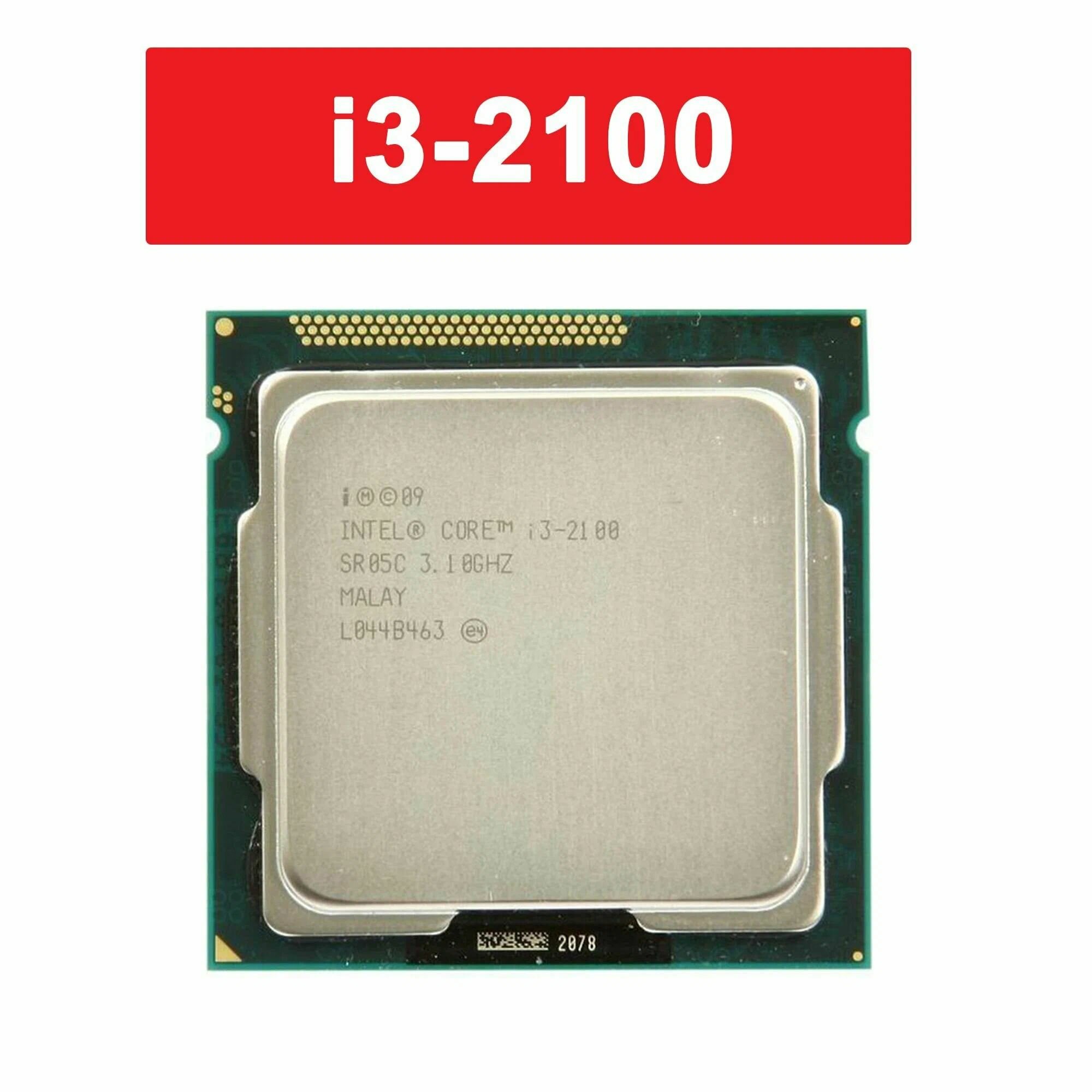 Процессор Intel Core i3-2100 LGA1155, 2/4 3,1 ГГц, 2xDDR3 1333, Intel HD Graphics, OEM (без кулера)