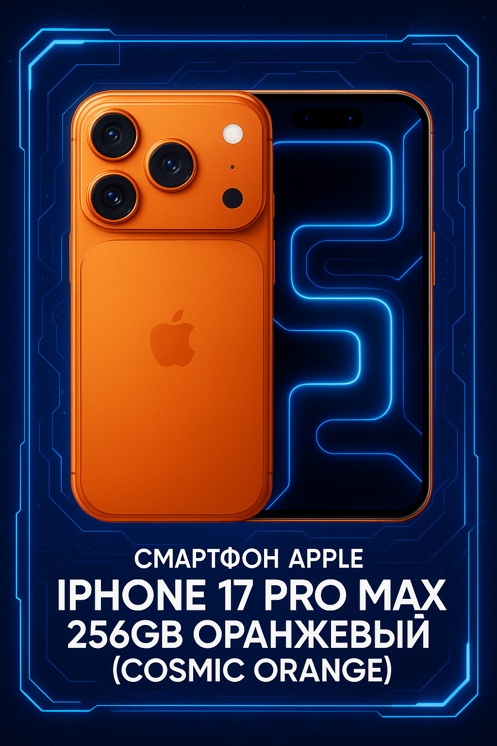 Смартфон Apple iPhone 17 Pro Max 256GB Оранжевый (Cosmic Orange) Sim+Esim