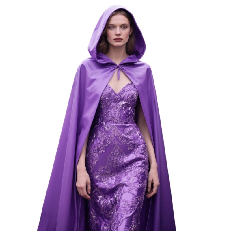 Плащ Мрачного Жнеца, Волшебника-Дьявола-Фиолетовый-L