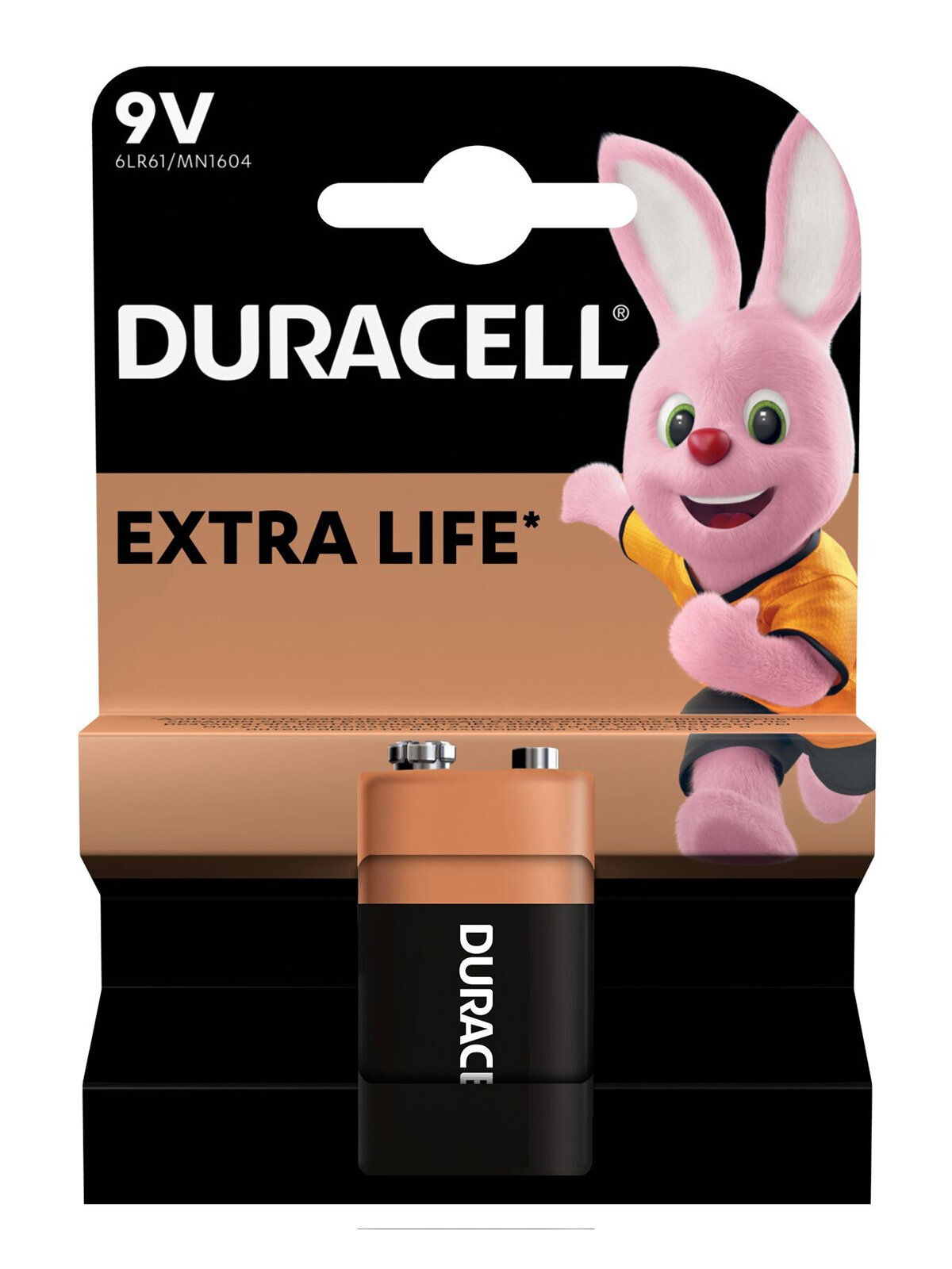 Батарейка Duracell Basic 6LR61 MN1604 PP3 9V Крона блистер 1 шт