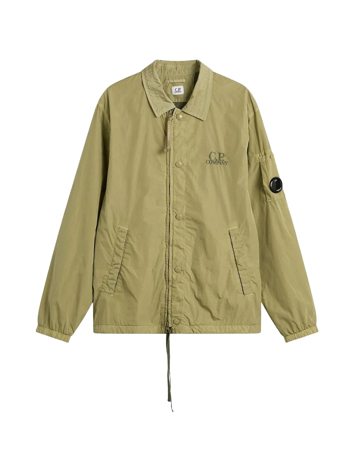 Куртка Logo-embroidered shirt jacket