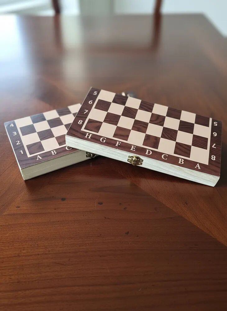 Шахматные шашки 2 в 1 деревянные шахматные доски 29X29CM