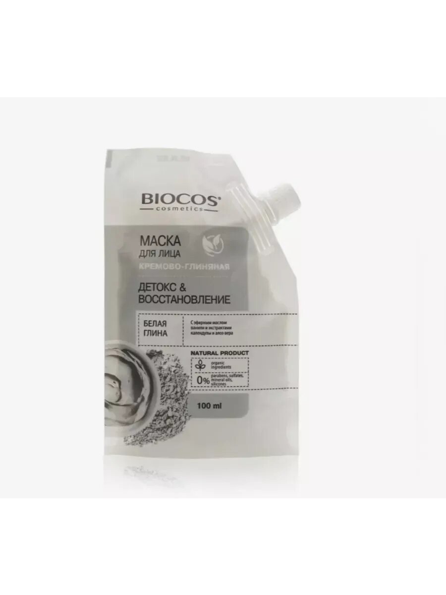 Маска для лица BioCos Детокс и Восстановление 100 мл.