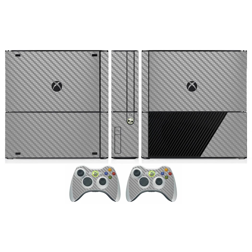 Наклейка на Xbox 360 E, серебристая