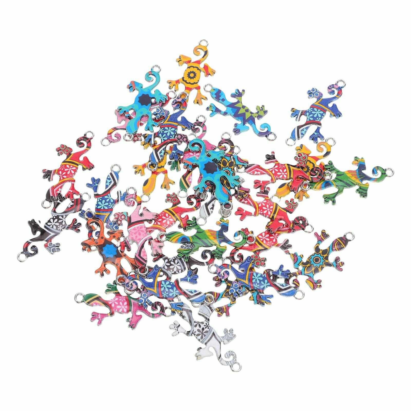 Миниатюрные подвески из сплава ящерицы разных цветов для создания серег