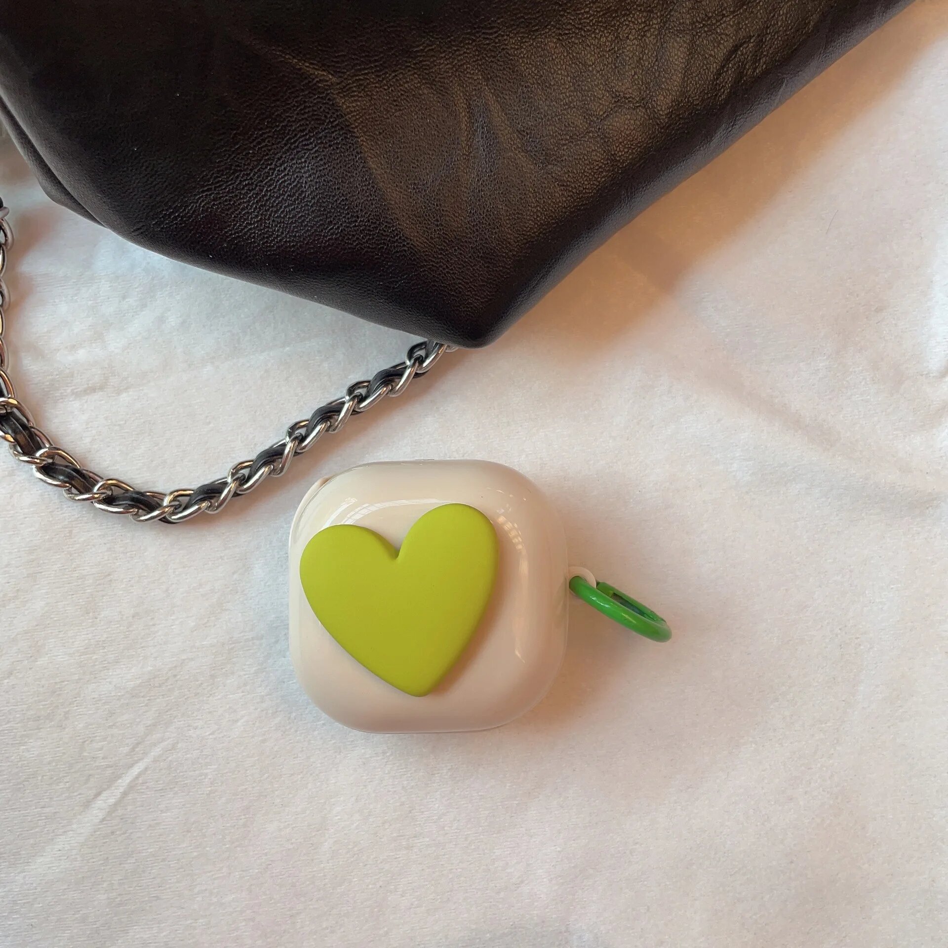 Чехол для наушников Samsung Galaxy Buds 2 Pro / Buds FE / 2PRO, чехол из ТПУ с милым сердечком для Samsung Buds Live с крючком