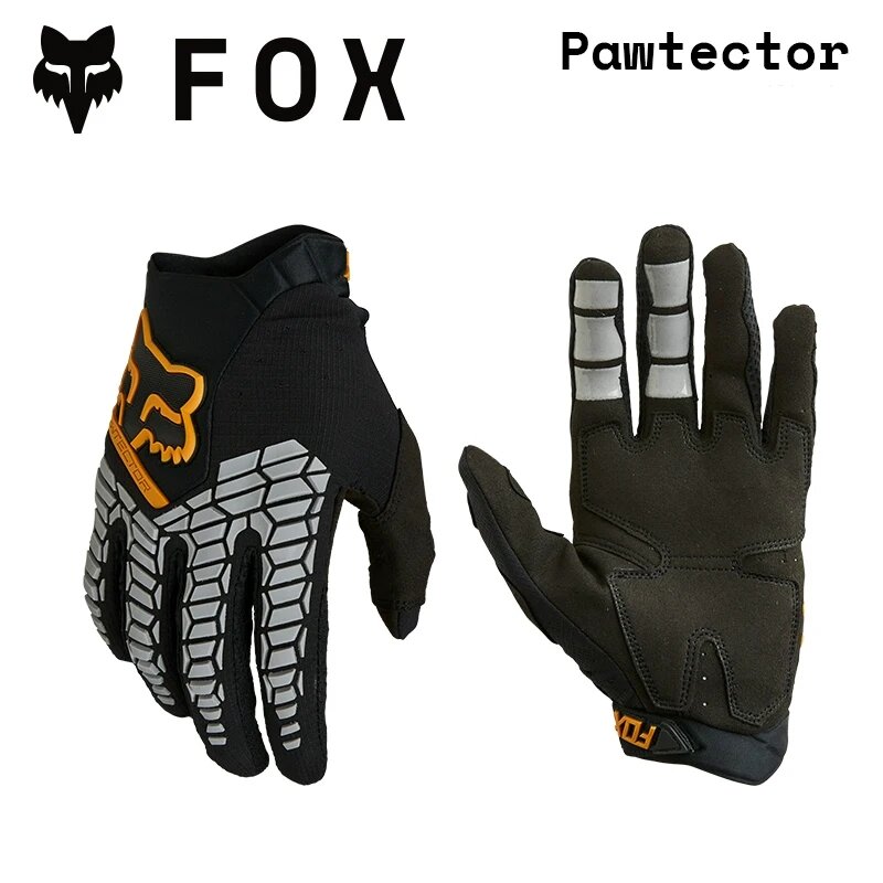 Перчатки FOX Pawtector черные желтые, размер S