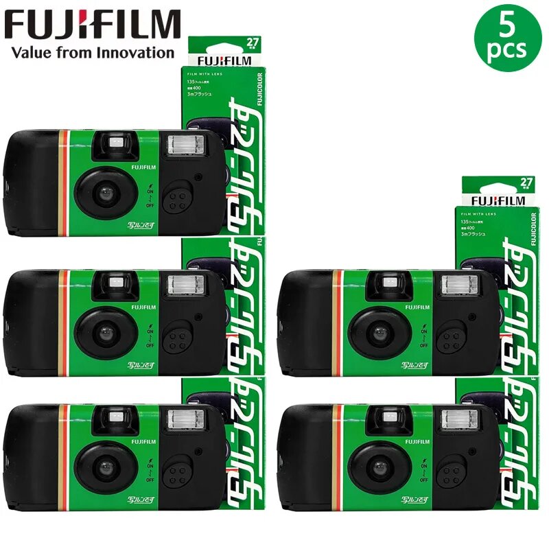 Одноразовая пленная камера Fuji SIMPLE ACE QuickSnap 1986 5 PCS