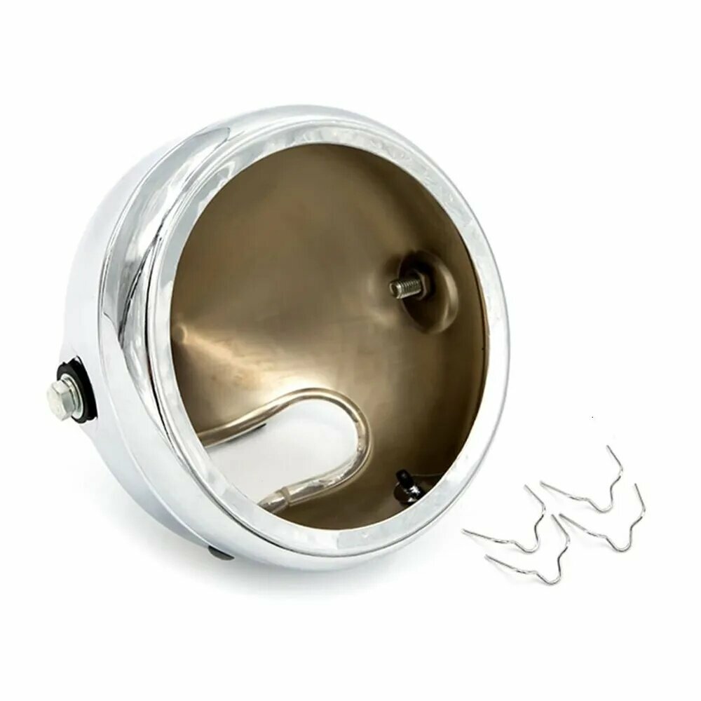 Корпус фары мотоцикла 5.75" универсальный, Покрытие