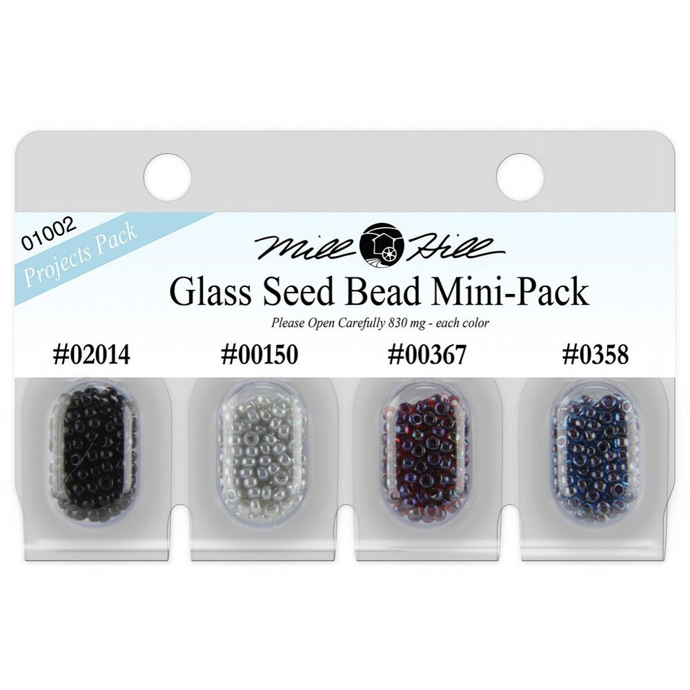 Стеклянный бисер Mill Hill Seed-Mini Packs 3,3 гр, цвет: 01002
