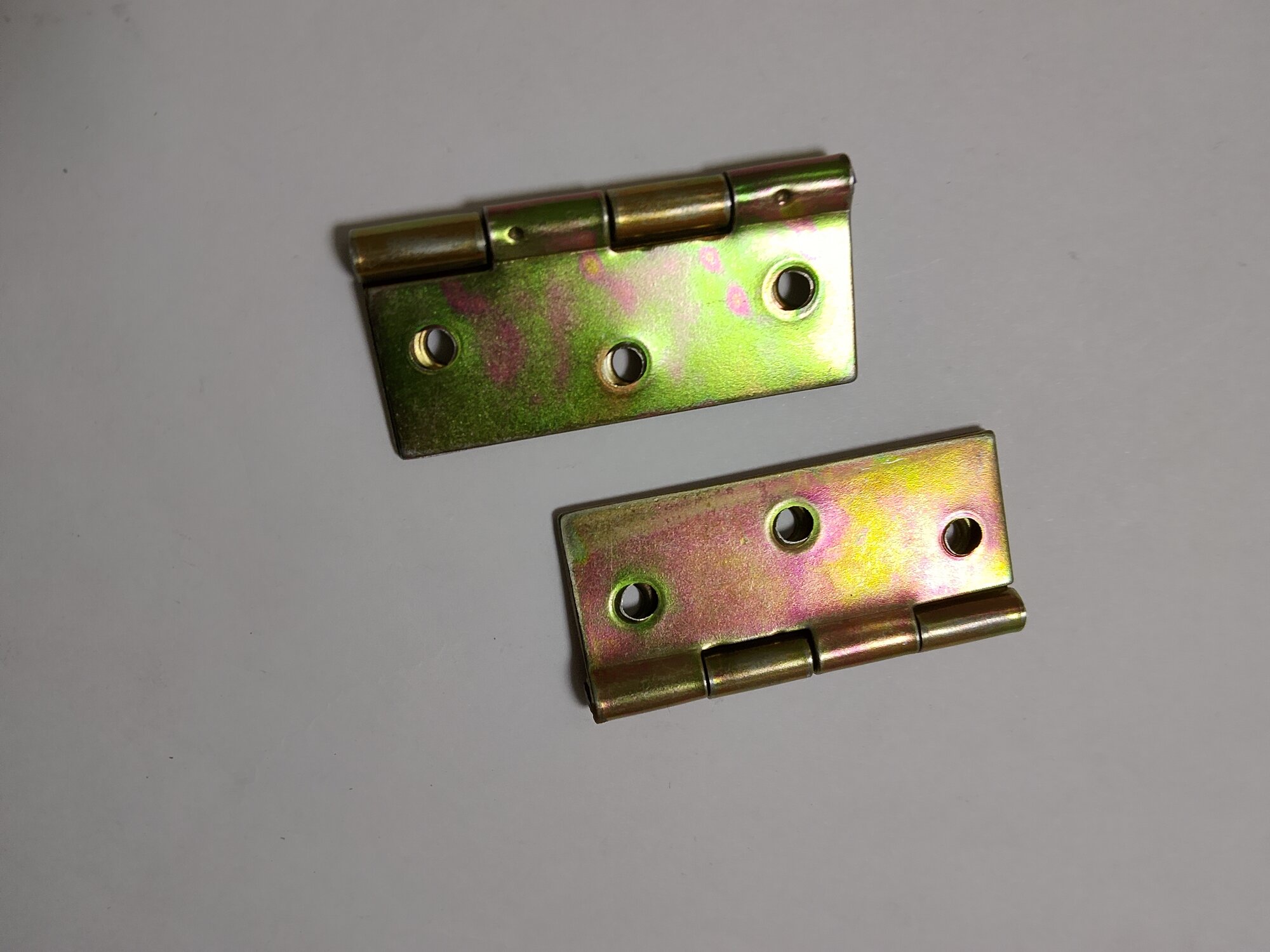 Петля дверная 20 х 50 мм , цвет бронза , в комплекте 2 штуки.