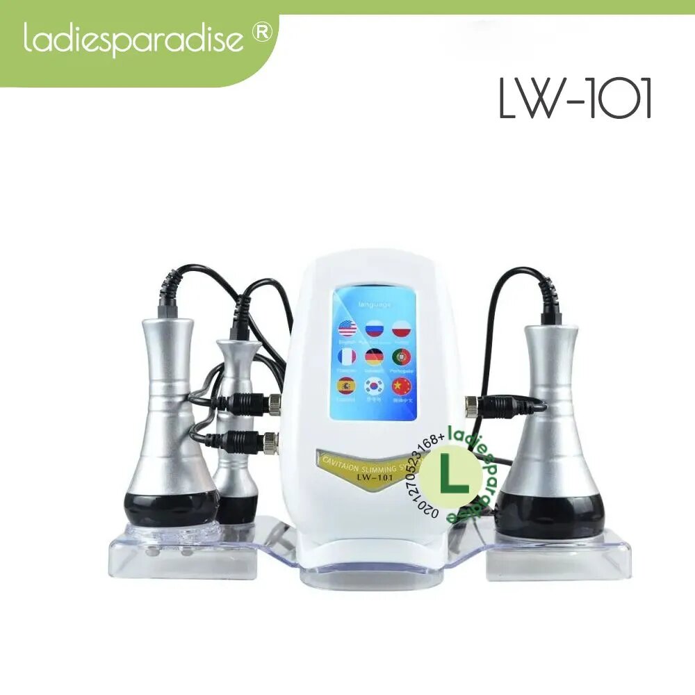 Косметологический комбайн для кавитации, RF-лифтинга для лица и тела, 8 в 1, белый