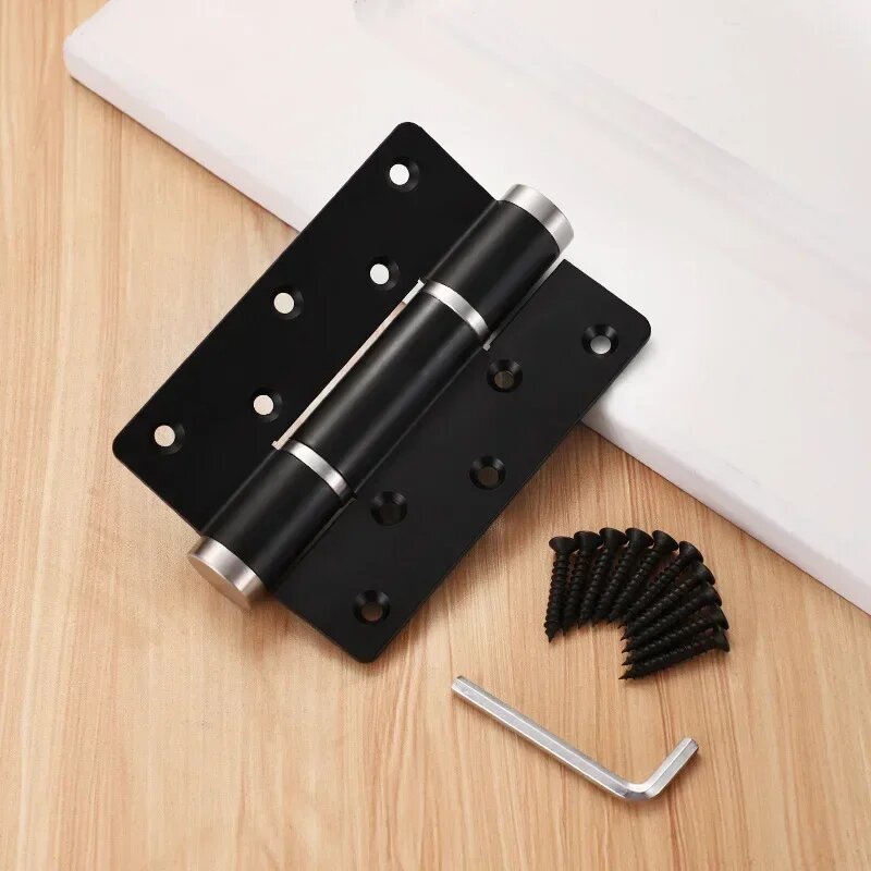 Алюминиевые скрытые дверные доводчики 2 шт. black square-2pcs