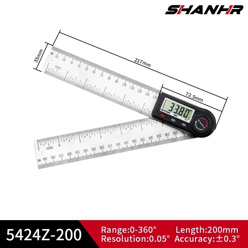 SHANHR Цифровой угломер 5424Z-200