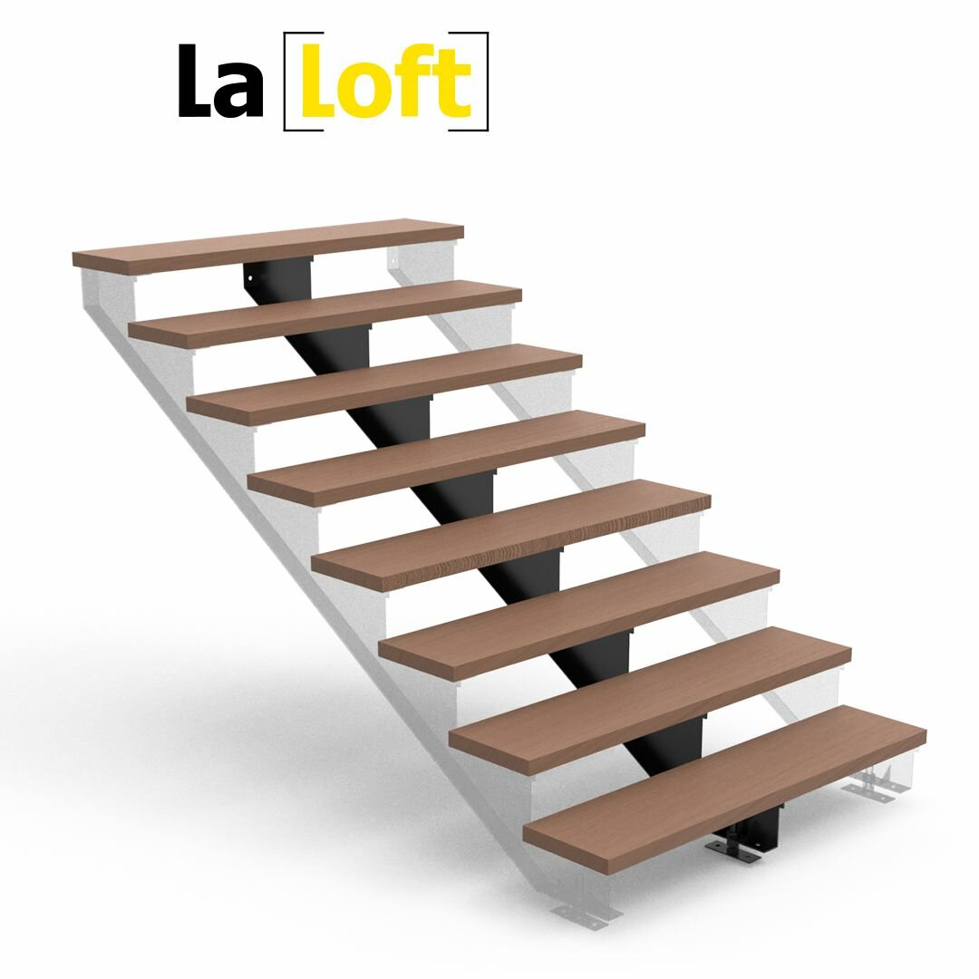 Каркас входной лестницы "Портик" на 7 ступеней (дополнительный модуль)