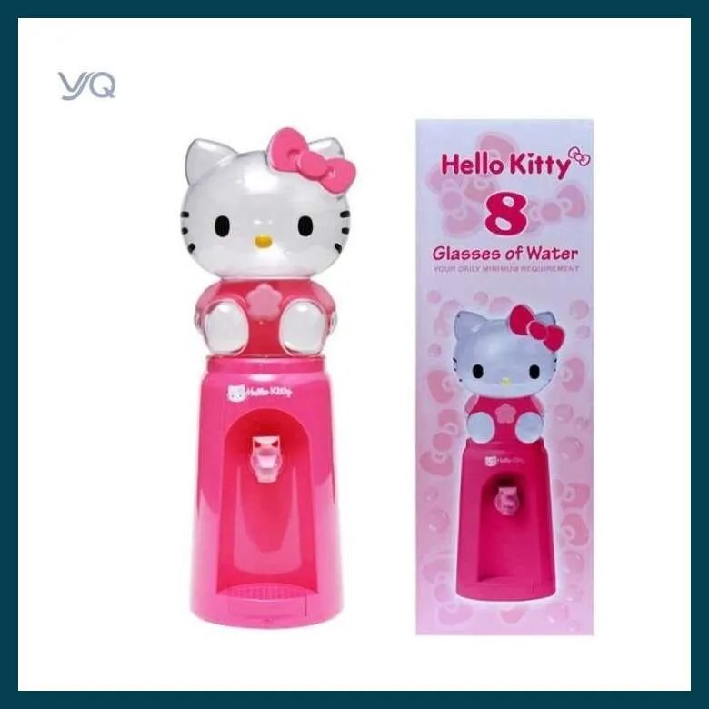 Кулер для воды Hello Kitty настольный розовый для детской, 8 стаканов