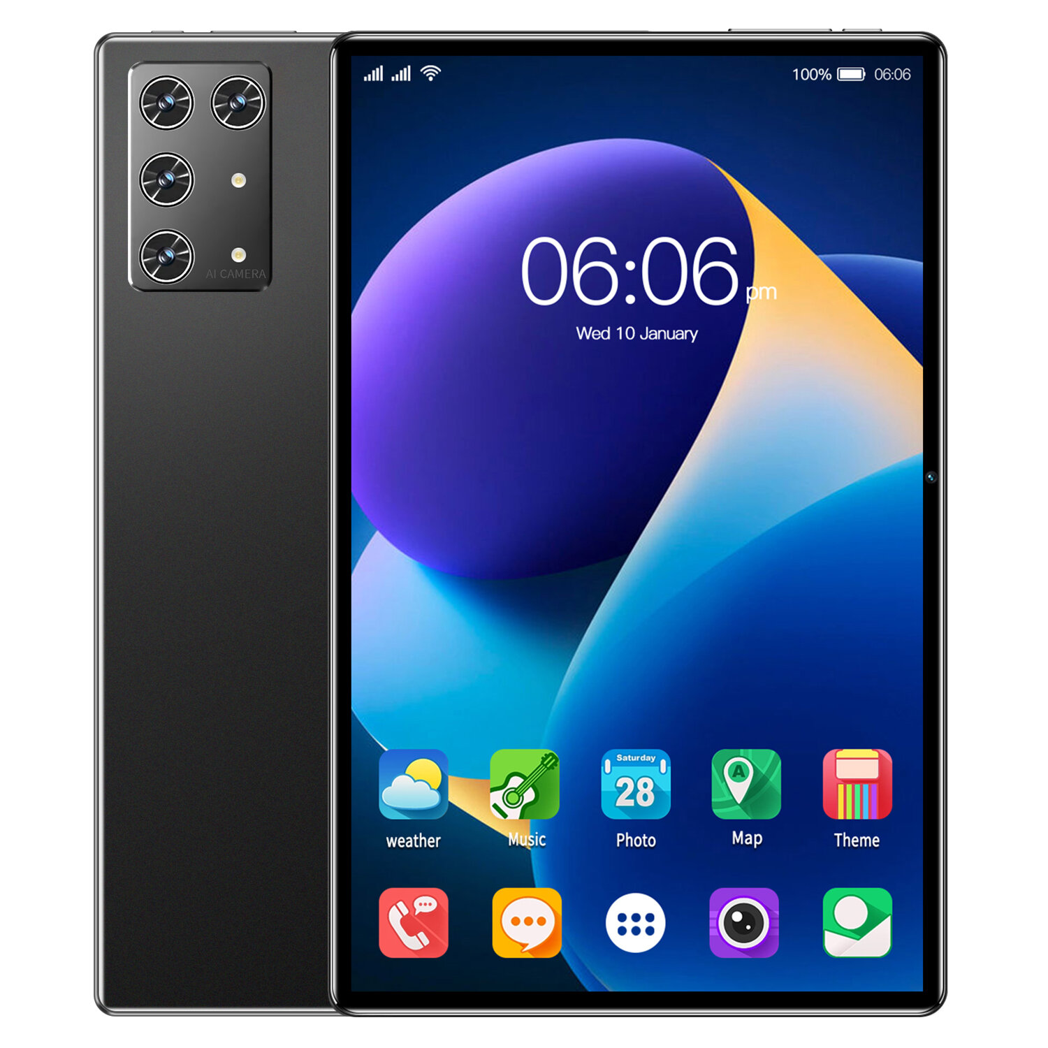 Игровой планшет S25 Ultra, 11,6", 16GB+1TB, 4 камеры, Android 14, черный