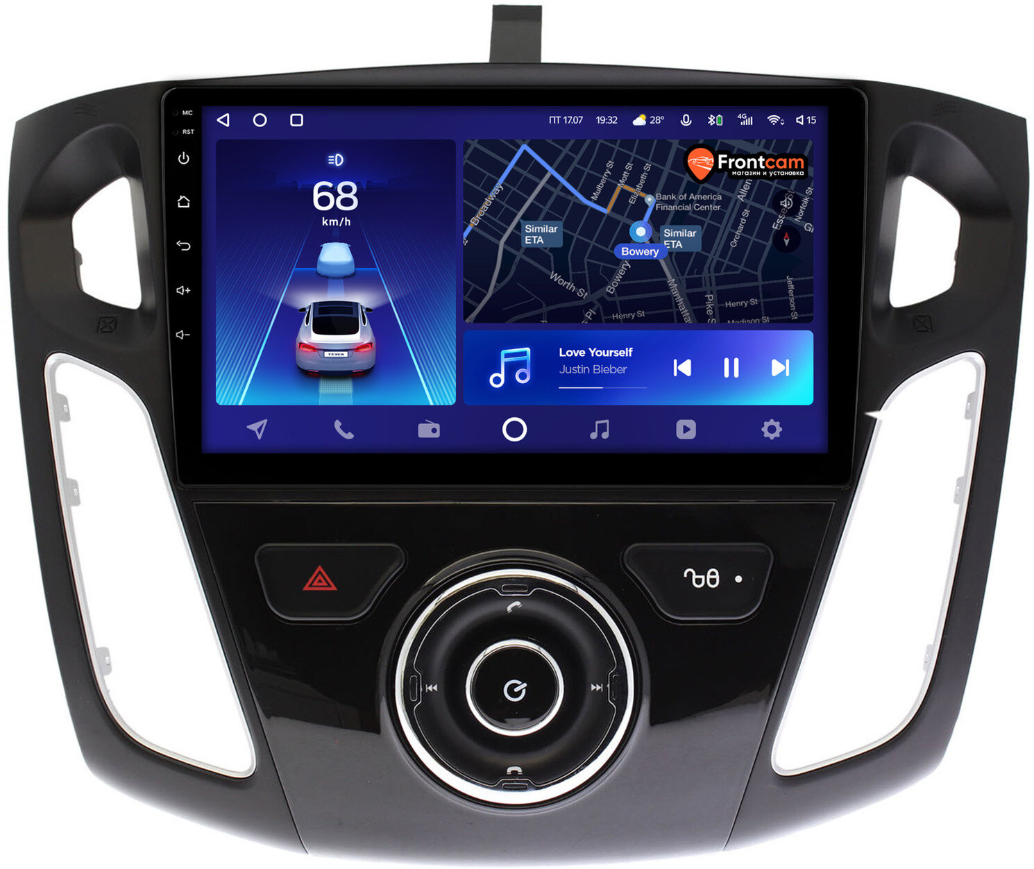 Штатная магнитола Teyes CC2 PLUS 6/128 9" RM-9246 Ford Focus 3 2011-2019 (тип 2) Android 10 (4G-SIM, DSP, QLed)
