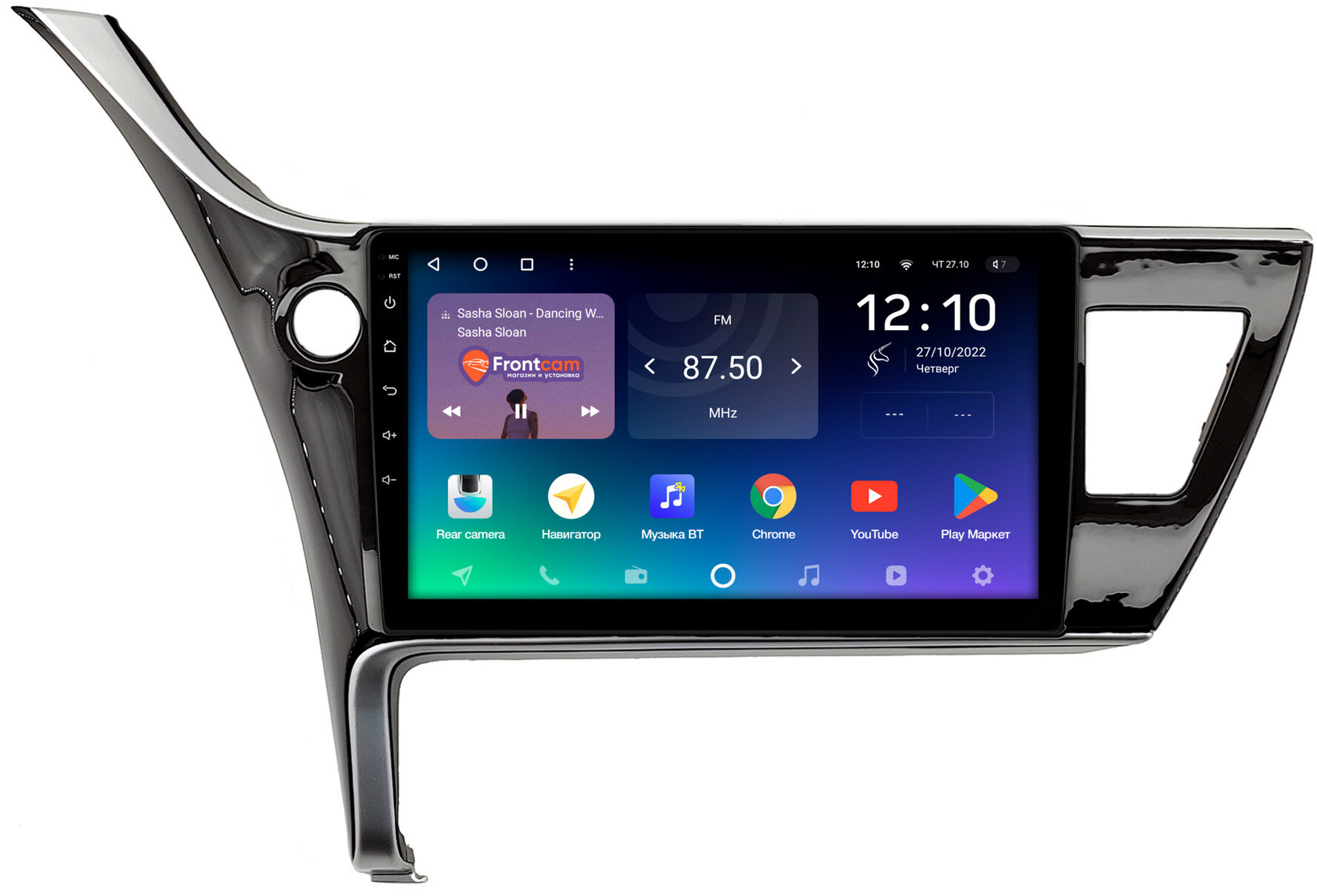 Штатная магнитола Teyes SPRO PLUS 4/32 10" RM-10-1266 Toyota Corolla (E160/E170/E180) 2015-2024 (гибрид, левый руль или китайский рынок) (тип 2, авто