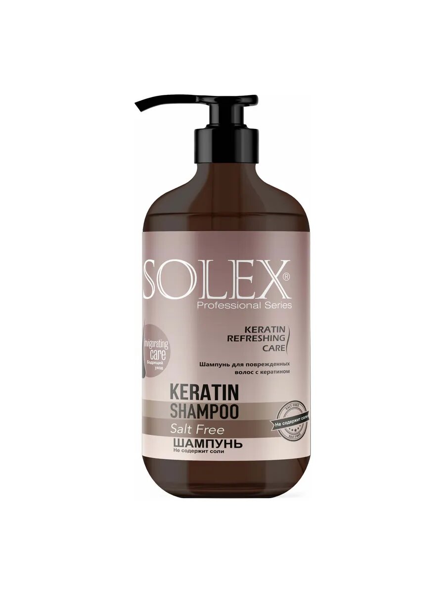 Шампунь Solex с кератином для всех типов волос 1 л