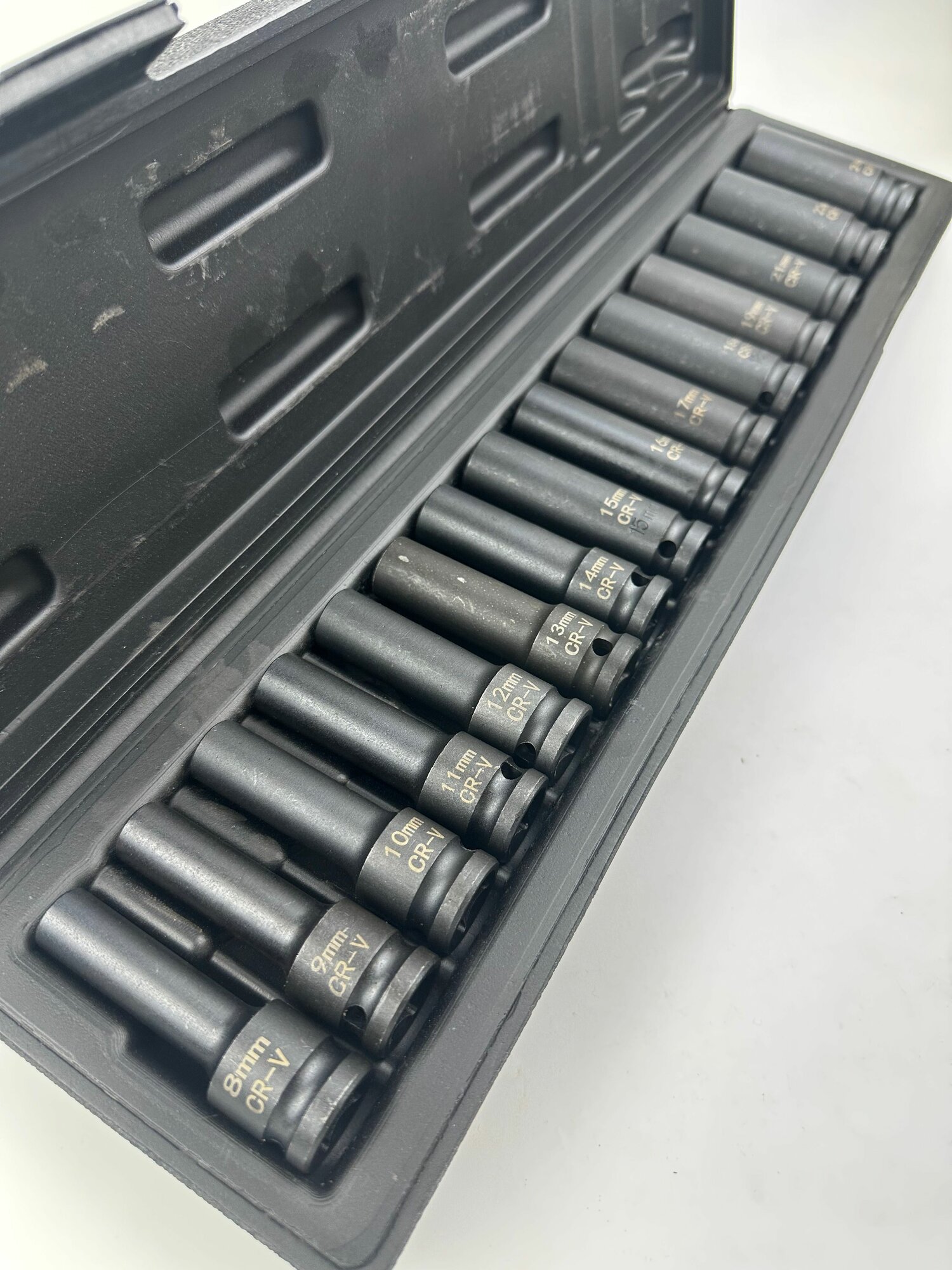 Набор головок ударных глубоких 15 предметов 1/2" 8-24 мм