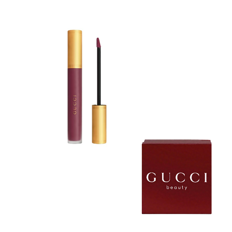 Жидкая помада женская GUCCI Cloud Mist, оттенок 308 Rich Terracotta, выравнивающая тон кожи, матовая