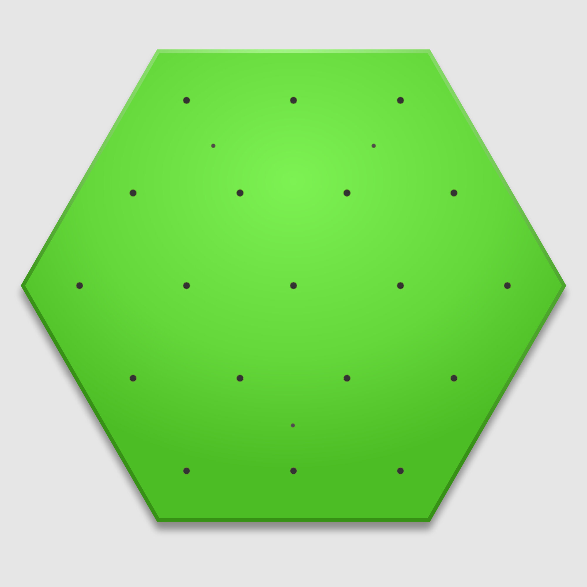 Скалодром шестигранная панель Carved Design зеленый