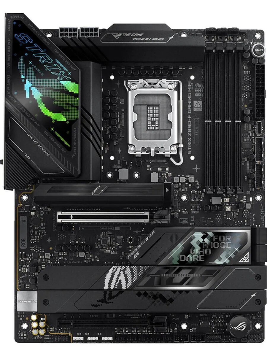 Материнская плата Asus ROG STRIX Z890-F (90MB1I40-M0EAY0), GAMING WIFI, ATX, LGA 1851, DDR5, черный