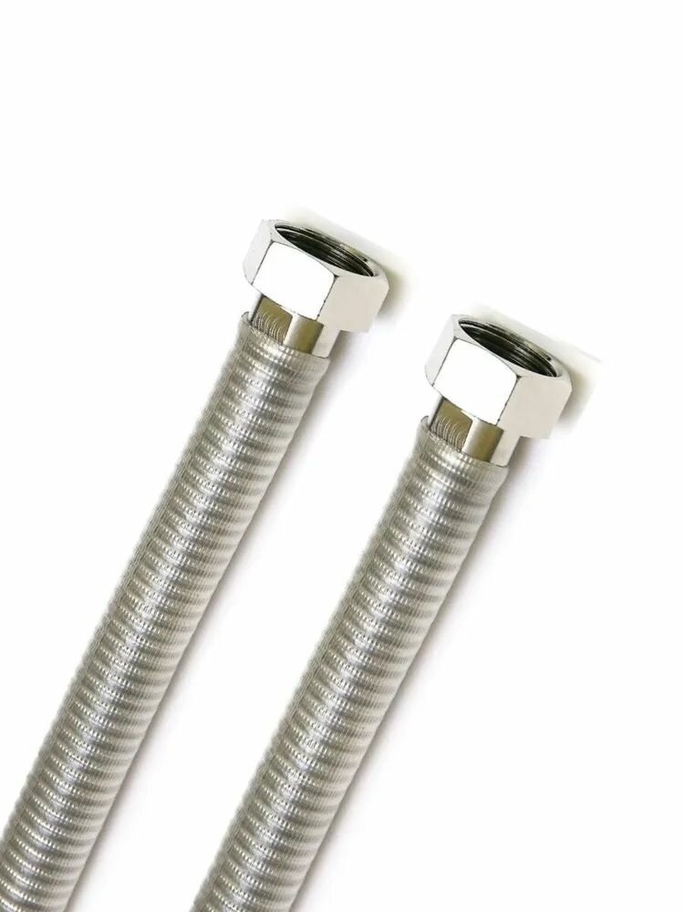 Сильфонная подводка для газа с ПВХ OVERCON 1/2"Г/Г 150 см