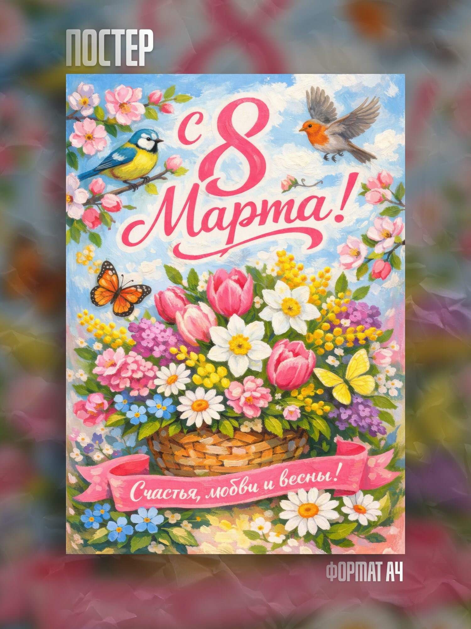Плакат 8 марта