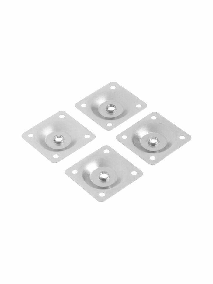 Крепления для мебельных ножек CAPPIO, 50×50 мм с закладной гайкой М8, 4 шт, 2 шт.
