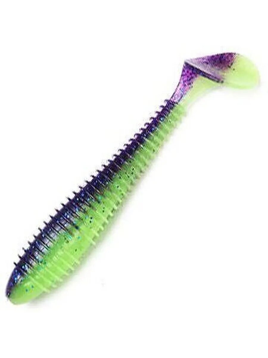 Силиконовая приманка Keitech Swing Impact 4 PAL#06T Violet Lime Belly
