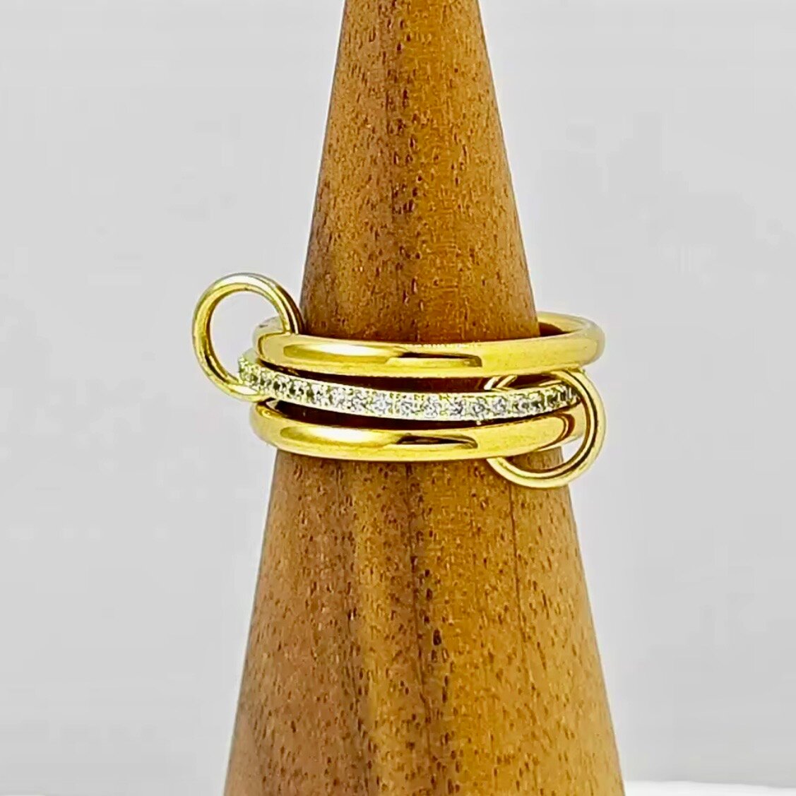 Кольцо наборное SORONA, циркон, Swarovski Zirconia, фианит