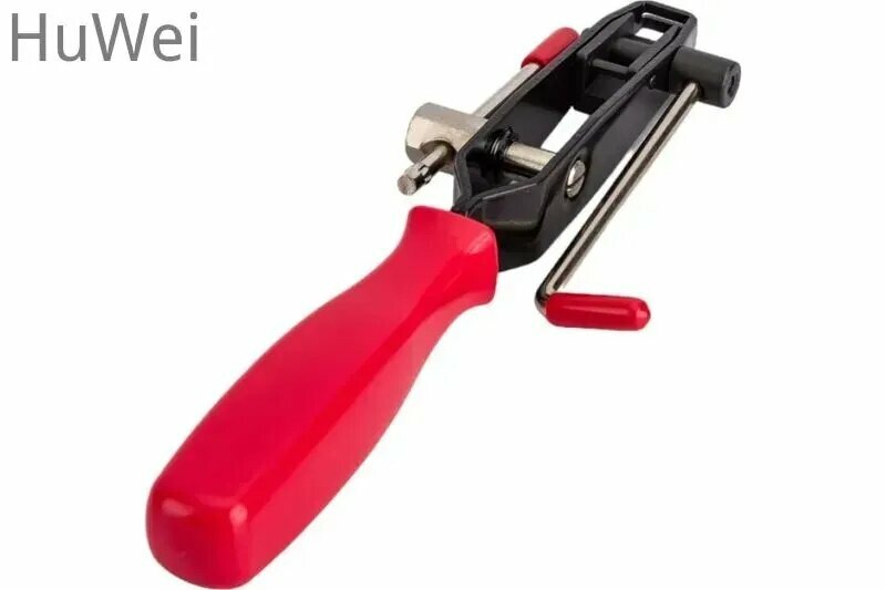 Приспособление для затягивания ленточных хомутов шруса с резаком