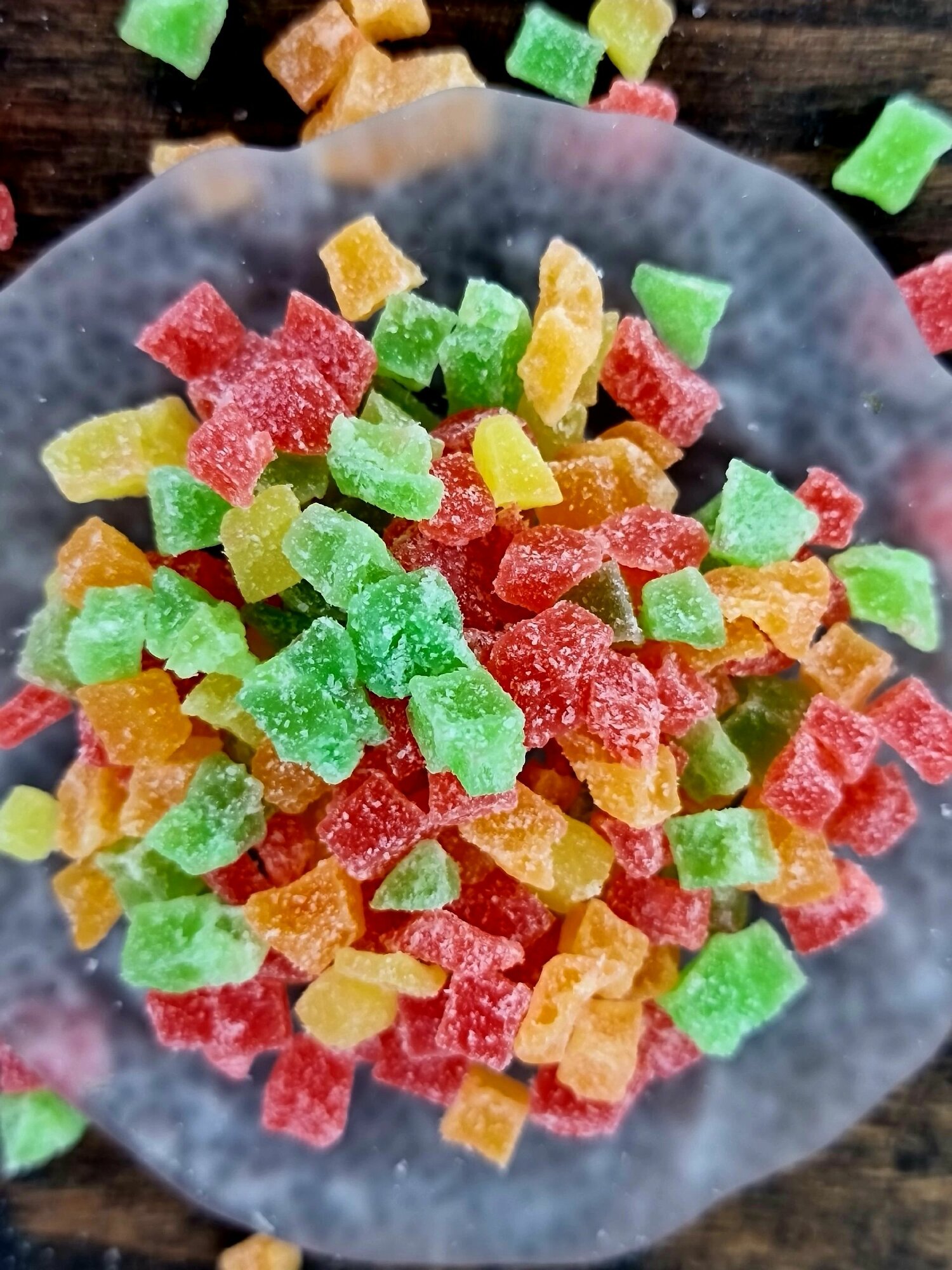 Сушеный ананас кубики 3х5 100 гр.