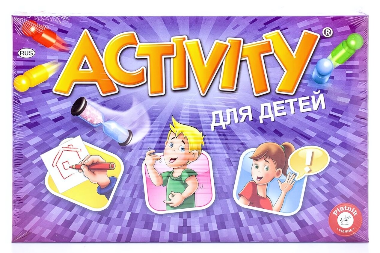 Настольная игра «Activity для детей»: развитие речи и творчества, 660 заданий, 3 уровня сложности, картон/пластик, 7+