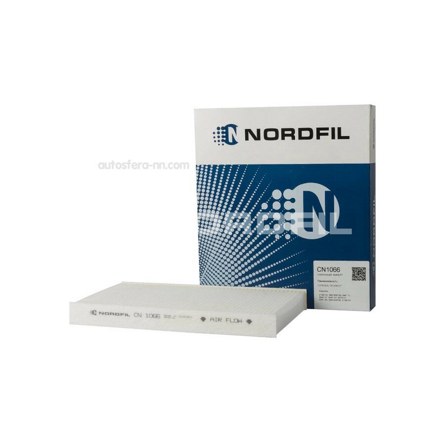 NORDFIL CN1066 Фильтр салона Citroen C2 C3 C4 DS4 Peugeot 1007 307 308 408 RCZ