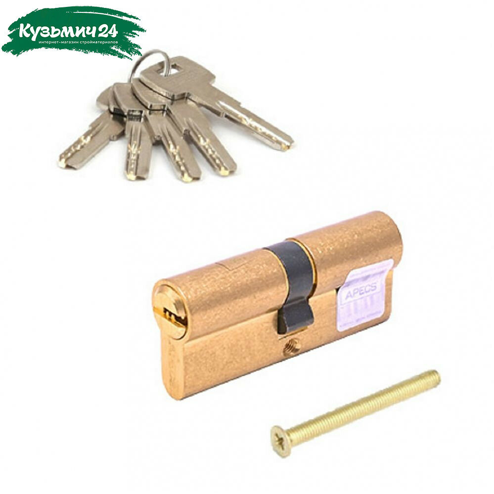 Механизм цилиндровый Apecs SM-80-G 000658, латунь, золото