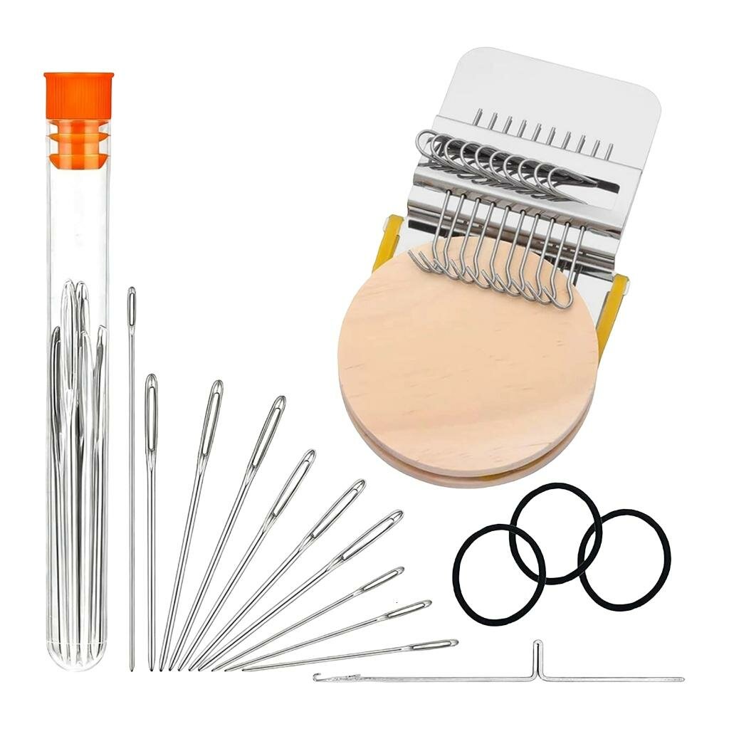 Набор для вязания и заделки дыр с 10 металлическими крючками