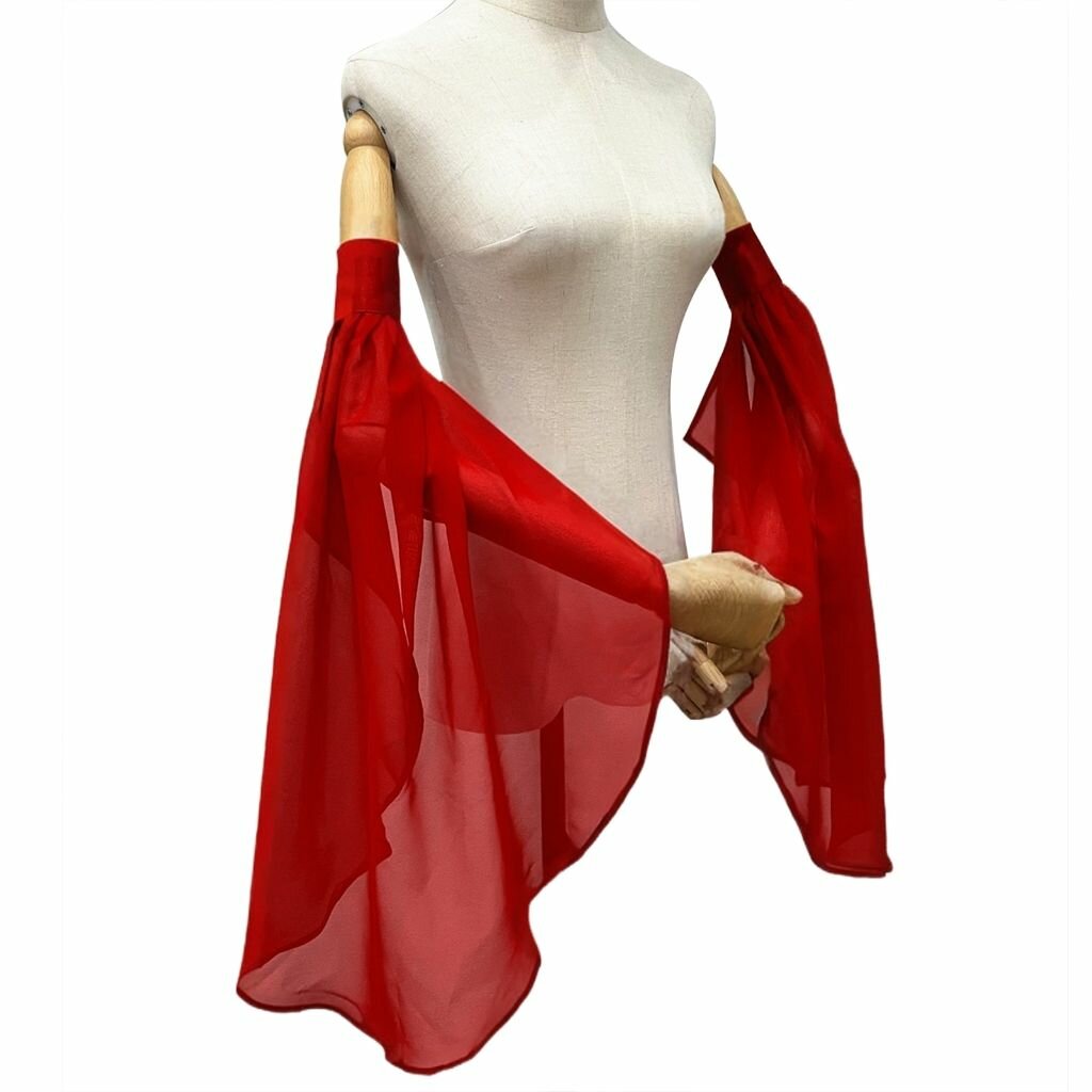 1 пара декоративных нарукавников для защиты от солнца, простые нарукавники для рук-большой красный