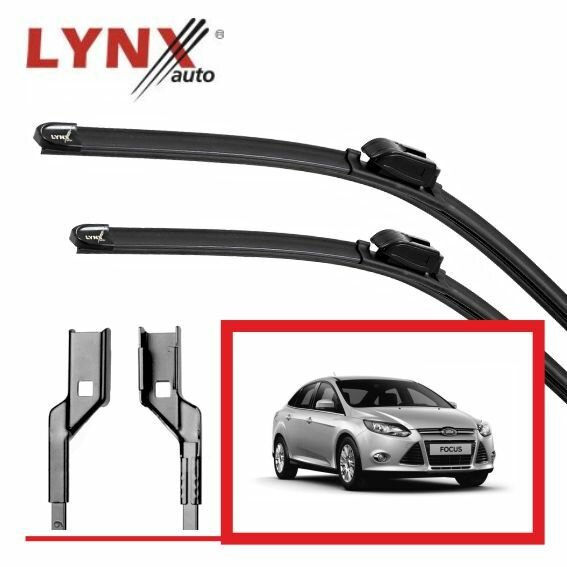 Комплект щеток стеклоочистителя Ford Focus III - LYNX XF 730мм 730мм, бескаркасные