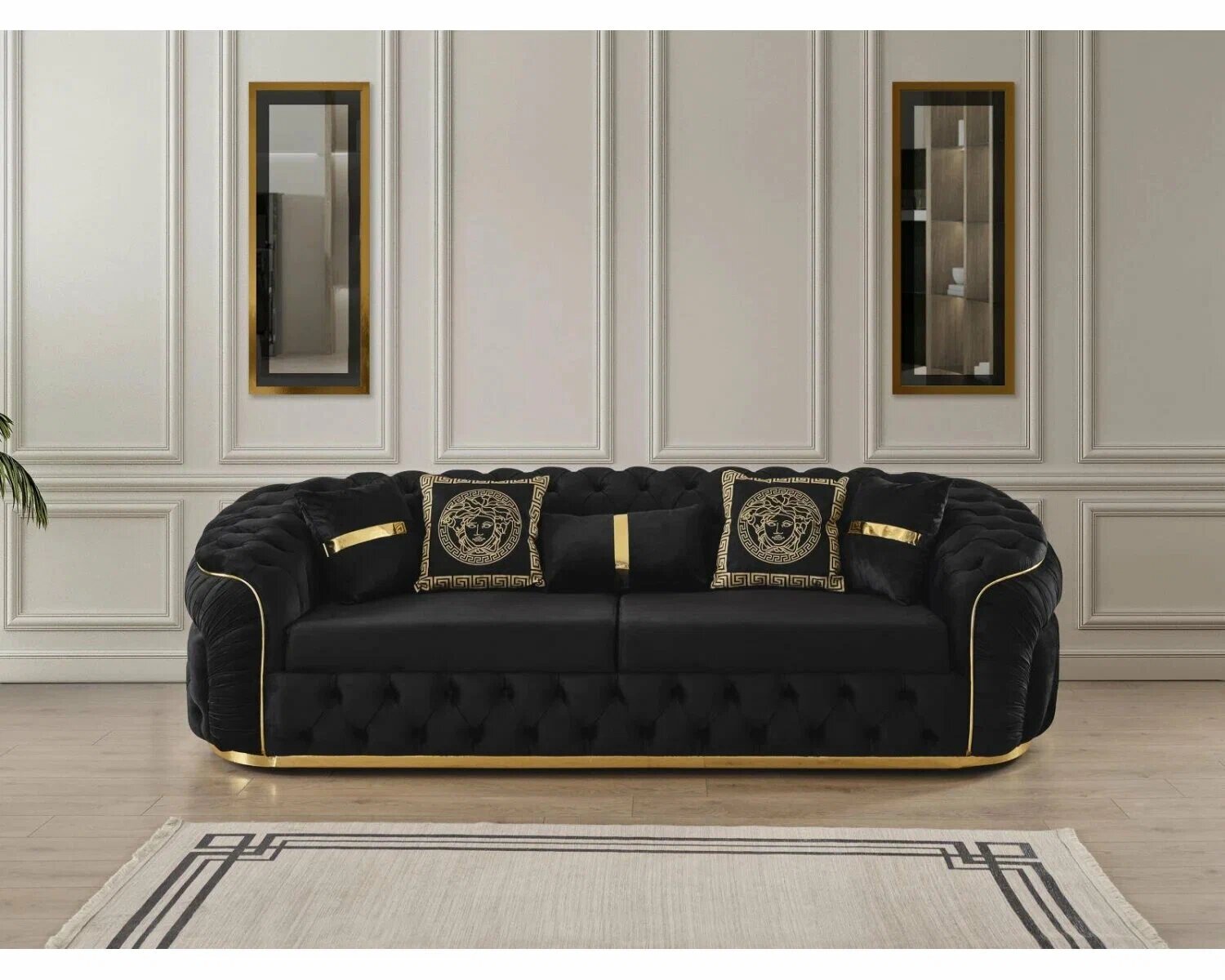 Диван Graphite Dream, прямой, раскладная конструкция, механизм дельфин, антивандальная