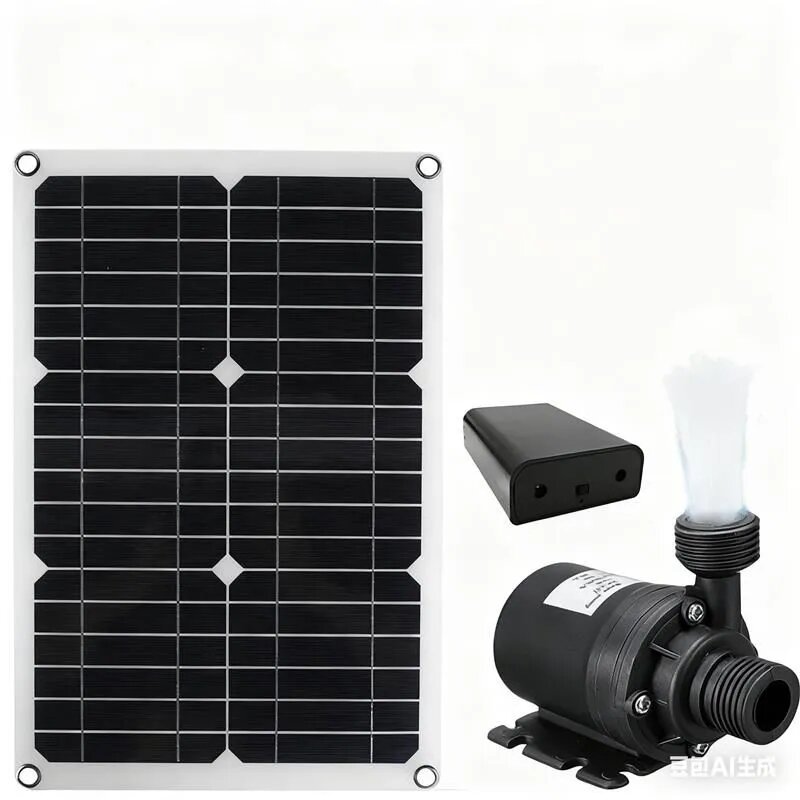 Солнечные аксессуары для кемпинга: портативная система с солнечной панелью и насосом для воды, разноцветный, компактный размер
