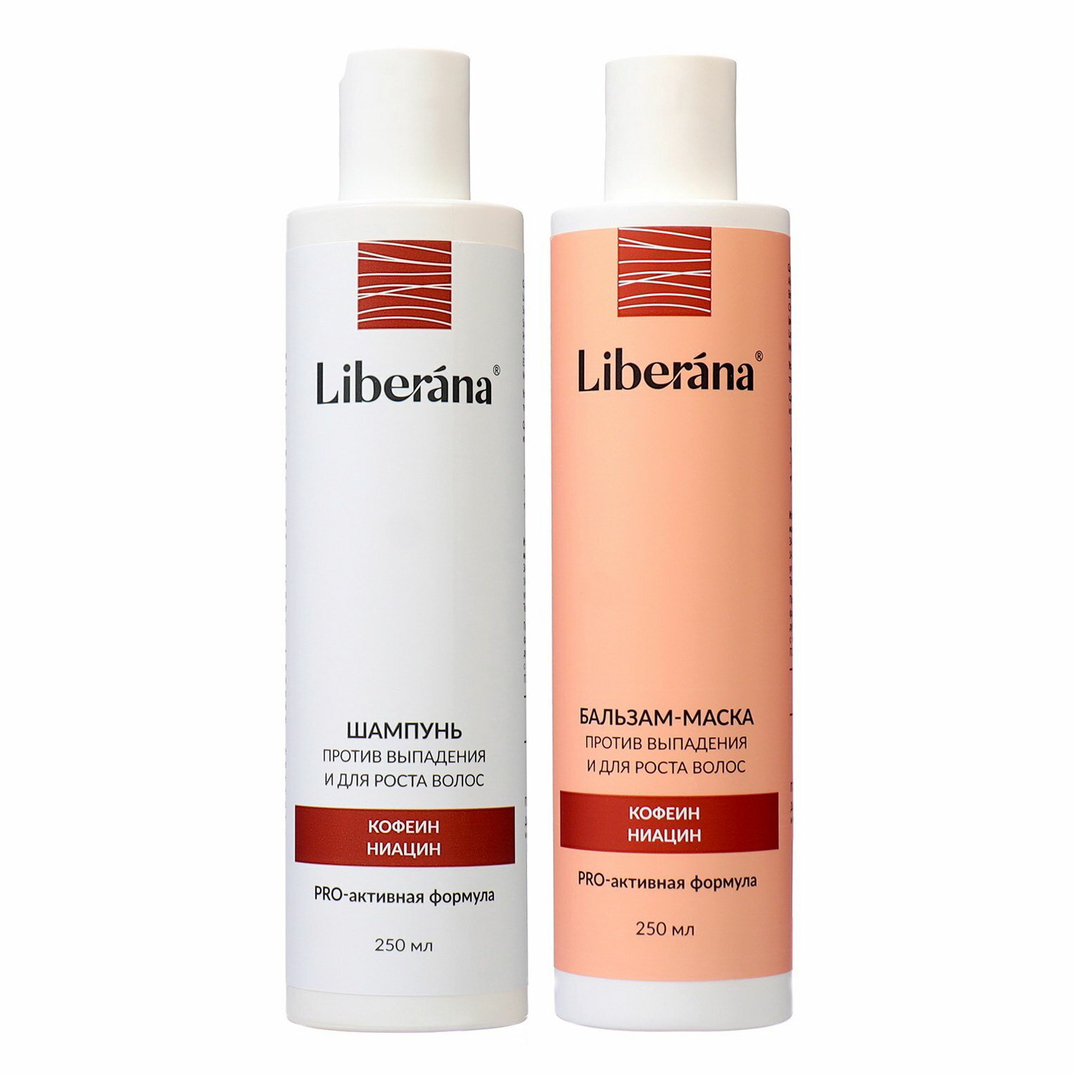 Набор шампунь + бальзам против выпадения и для роста волос, 250 мл