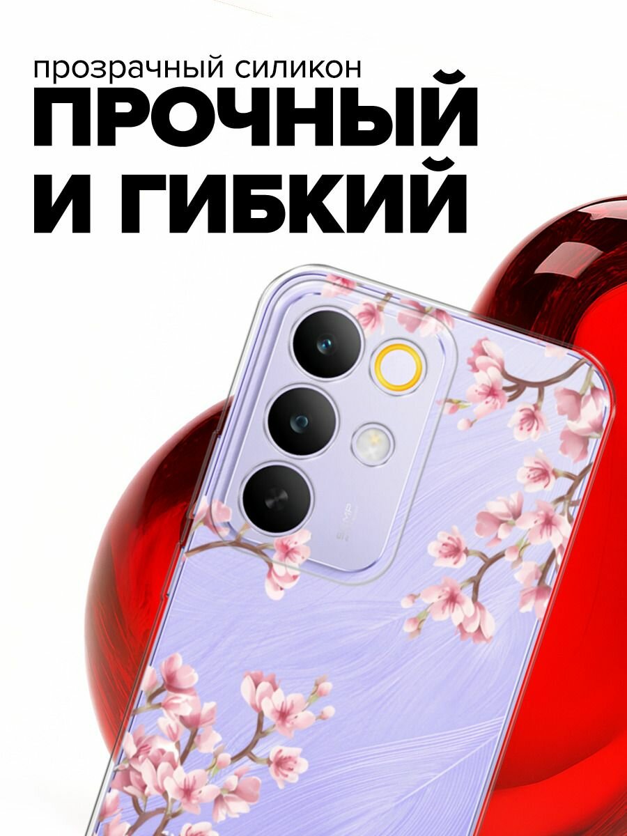 Чехол на Realme C85 Pro / Реалми C85 Про с принтом Весенняя сакура — фото 1