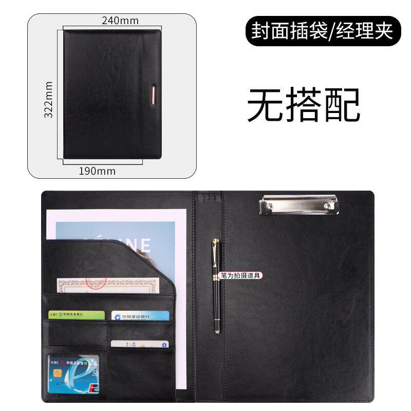 Многофункциональная кожаная папка-органайзер формата А4 для деловых переговоров и договорных документов, с возможностью индивидуальной печати.